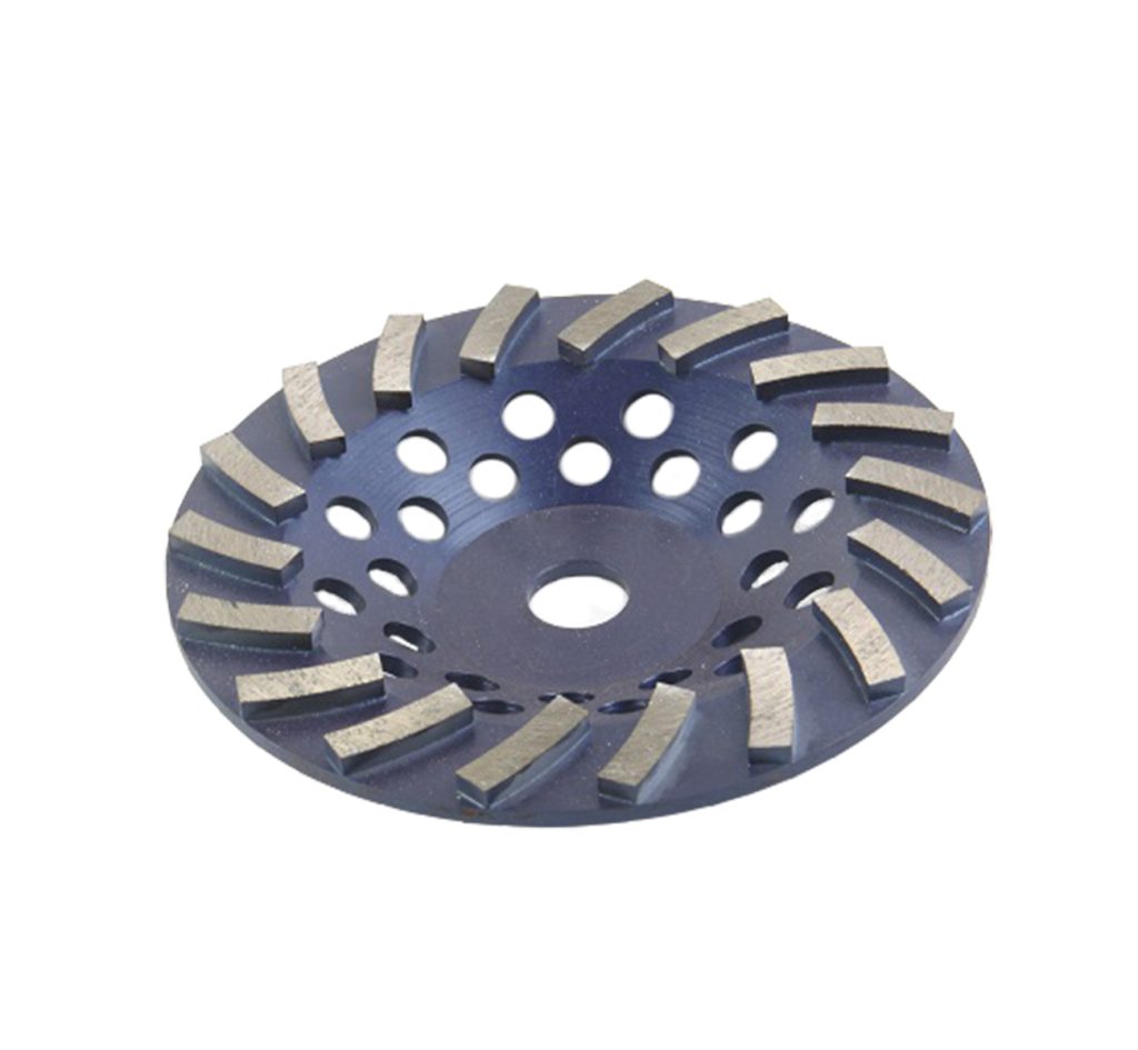 Popular 7" Spiral Turbo Diamond Cup Wheel for Heavy Grinding