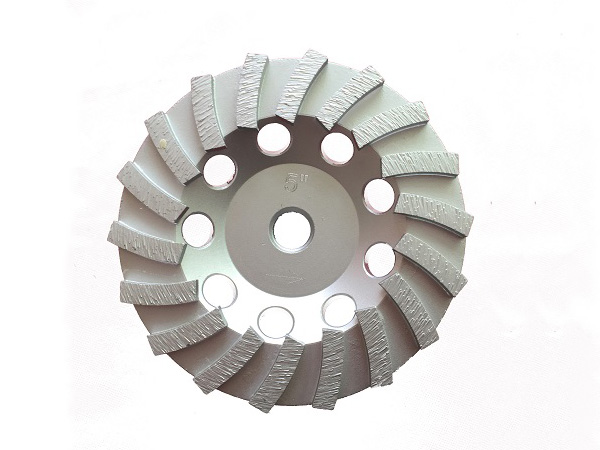 Popular 7" Spiral Turbo Diamond Cup Wheel for Heavy Grinding